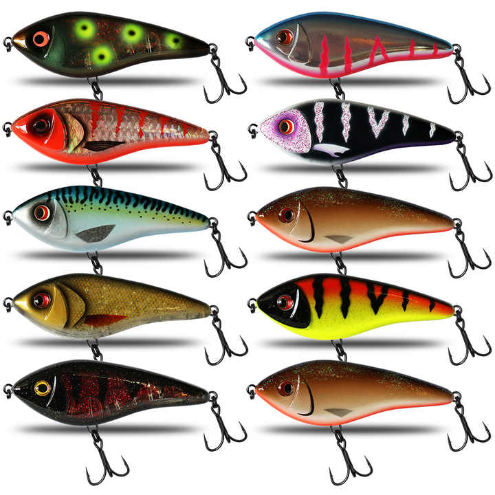 New 10cm/35g 12cm/62g 22colors Slow Sinking Pencil Wobbler Swim Baits Jerkbait Realistic Pike ...