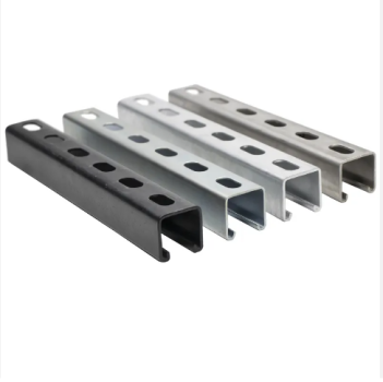 Factory Galvanized Steel Unistrut c Channel Steel Rail 41x41 and 41x21 ...