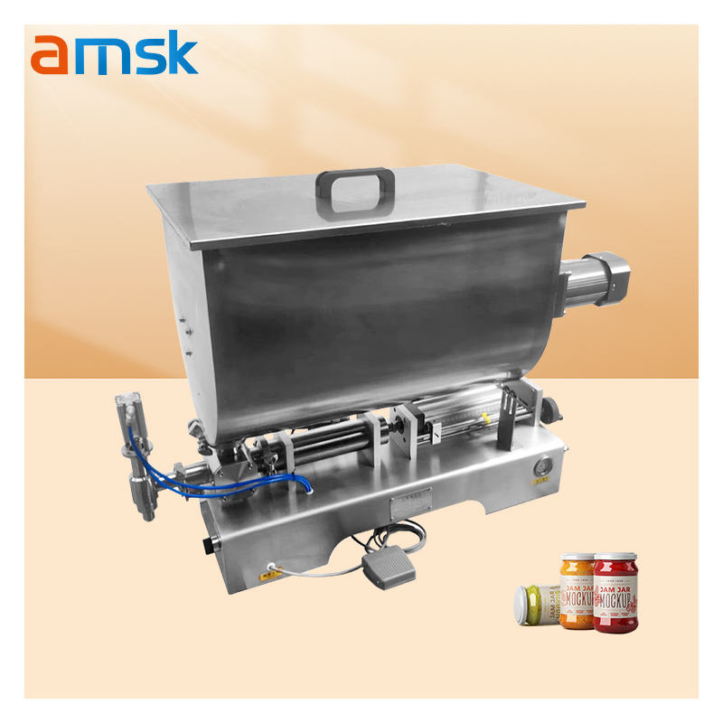 U-shaped Hopper Pneumatic Horizontal Stirring Paste Filling Machine ...