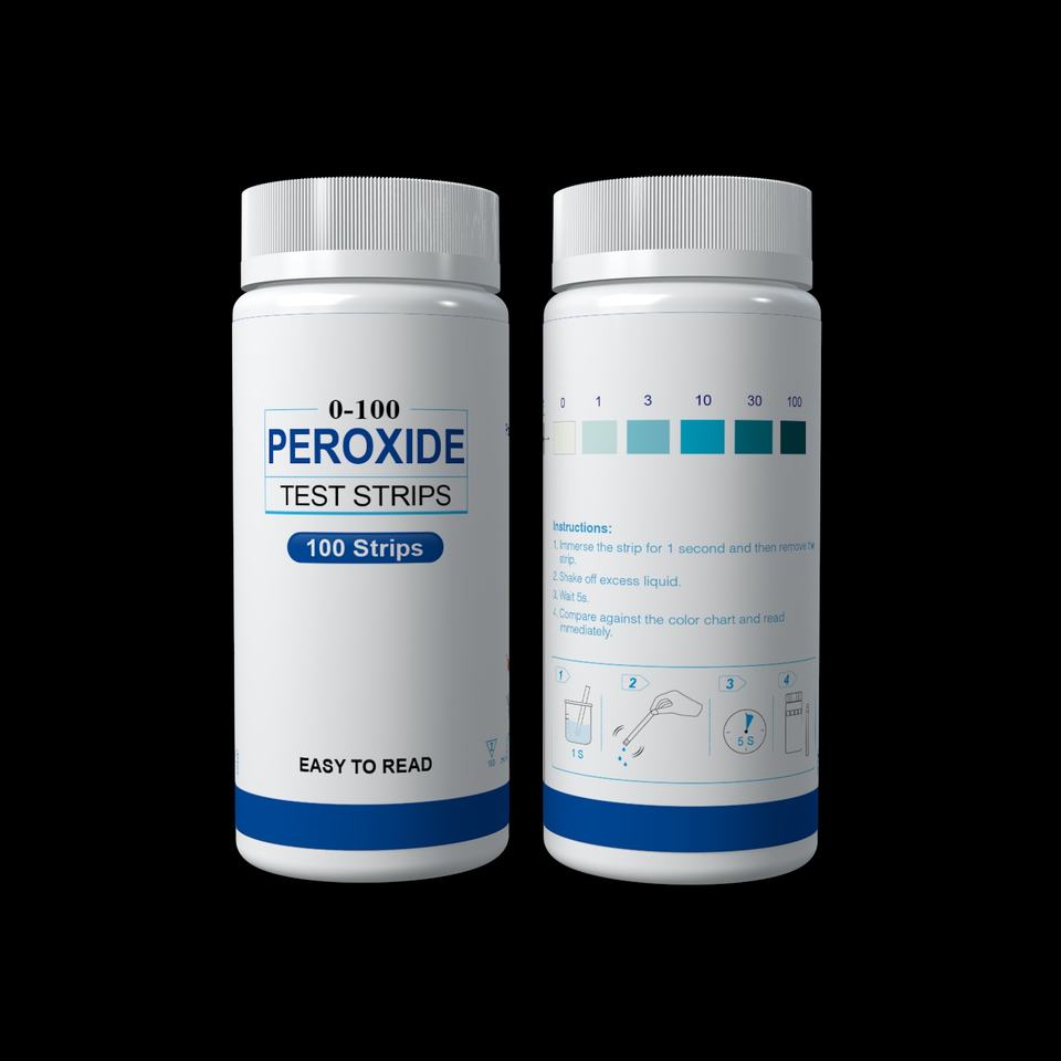 Hydrogen Peroxide Test Strips - 0-1000mg/l for Water Quality