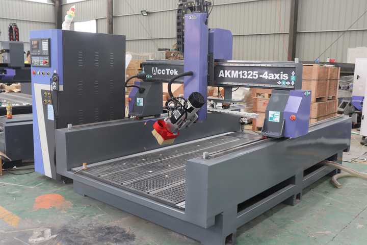 Powerful 1325 4-axis CNC Router Machine ATC Spindles Wood Foam PVC Milling 3D Reliefs Syntec ...