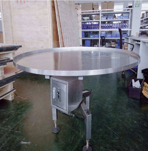304 Stainless Steel Rotary Table Package Collecting Table