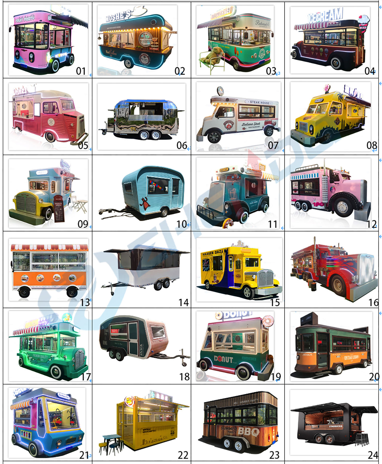 Mini Food Car Truck Shop with mobile kitchen food trailer vending ...