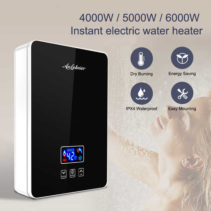 Instant Electric Mini Tankless Water Heater Hot Instantaneous Water ...