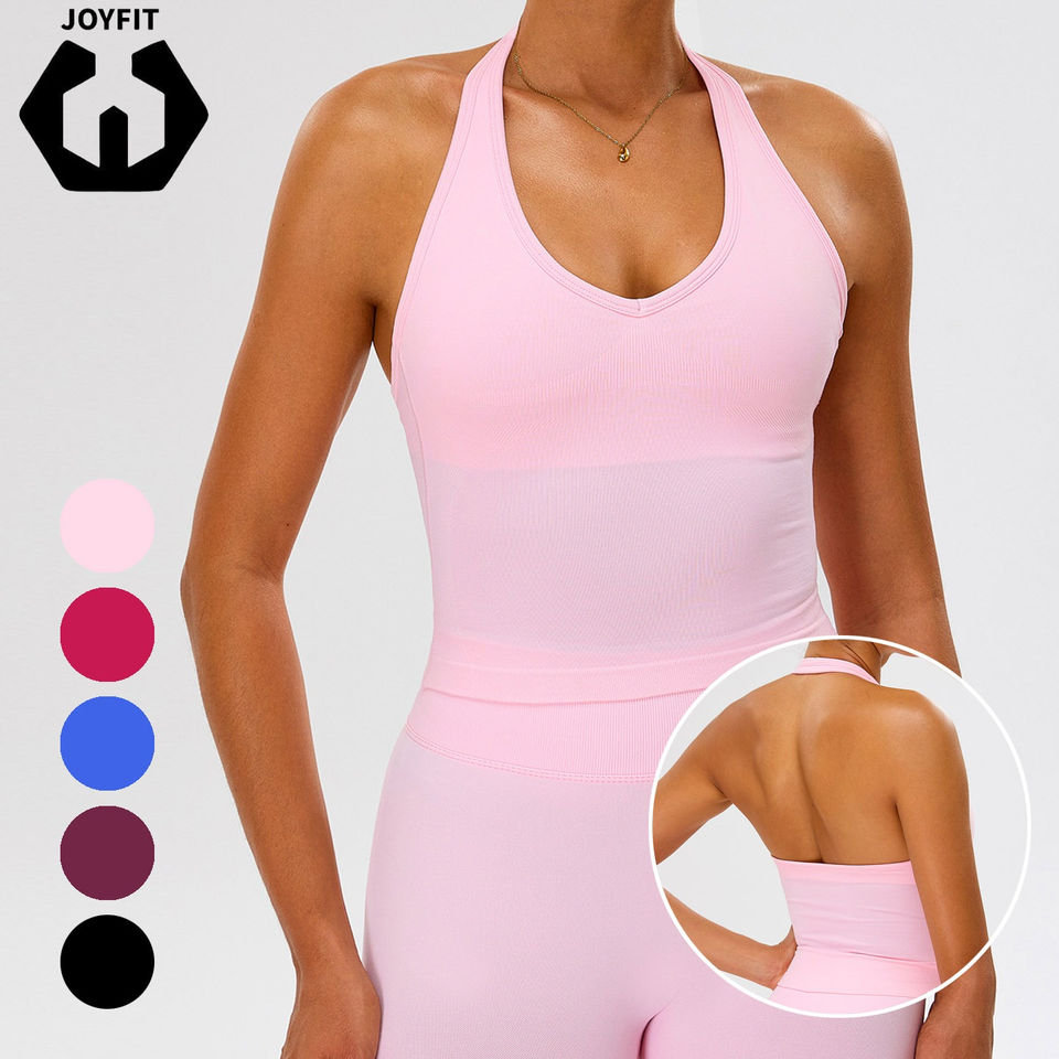 MS1137 New Styles Halter Neck Sleeveless Running Fitness Sportswear ...