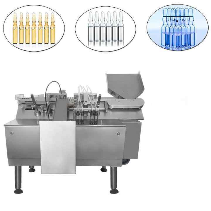 Automatic Small Powder Capping Machine, 5ml Glass Ampoule Vial Filling ...