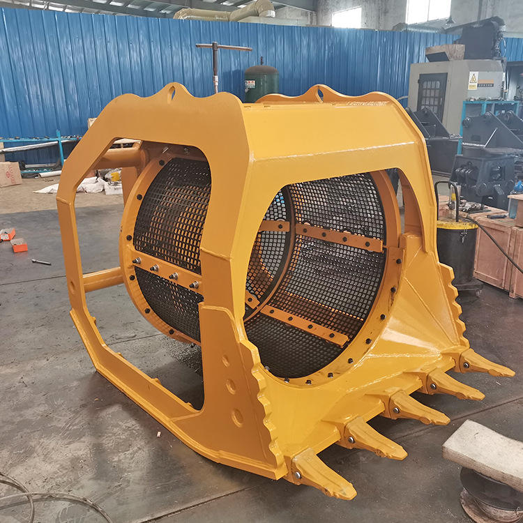 Direct Selling Concrete Rotating Sieve Bucket Skeleton Bucket Hydraulic ...