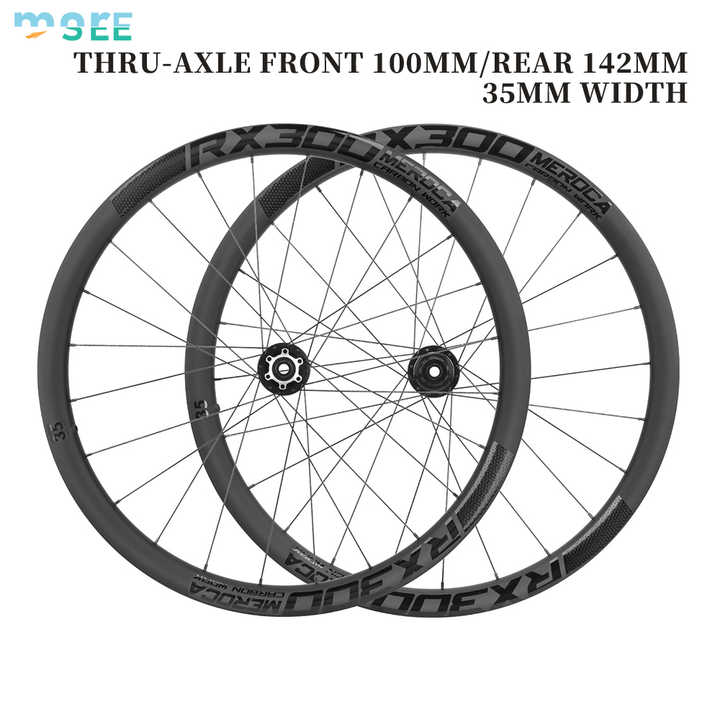 SeeMore 35/38/42mm Carbon Fiber Disc Brake Rims Thru Axle Road Bike Bicycle Disc Brake Carbon ...