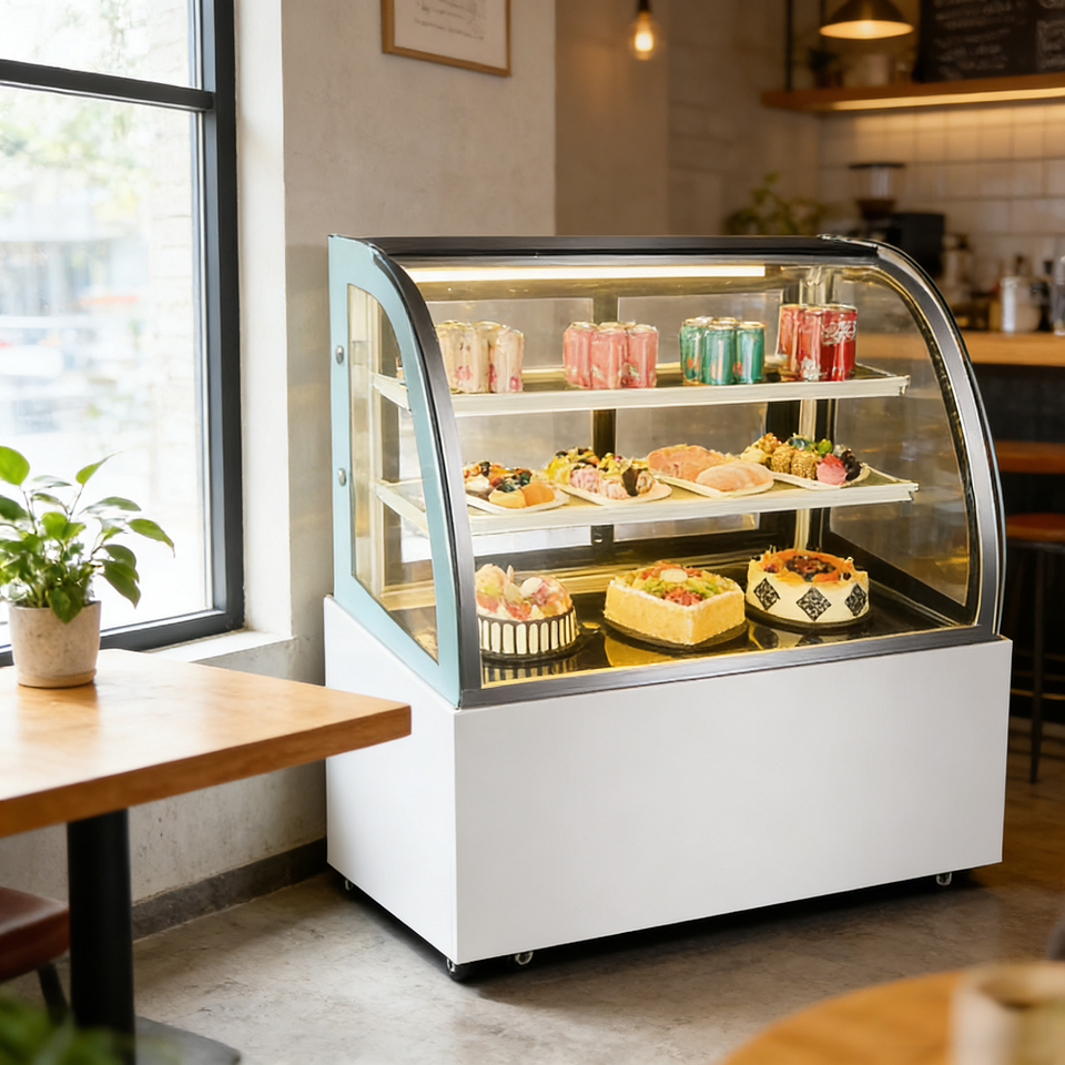 Rebirth RCS Display Refrigerators Cake Showcase Curved Cooling ...