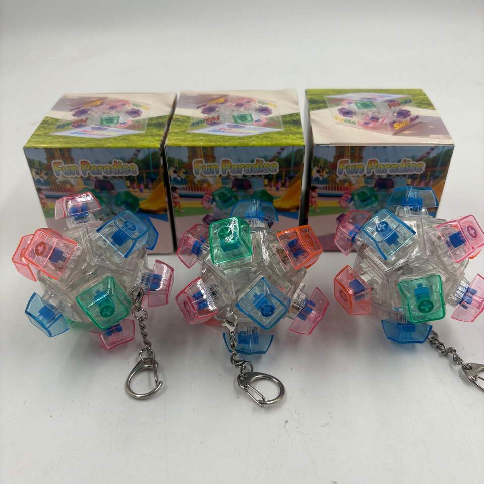 Plastic Spherical Button Cube Stress-Relief Gadget Colorful Squeeze ...