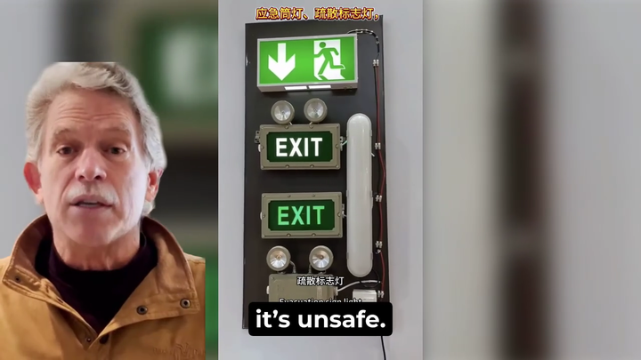 LED Emergency Exit Sign with 3 Hours Emergency Time - CE SAA