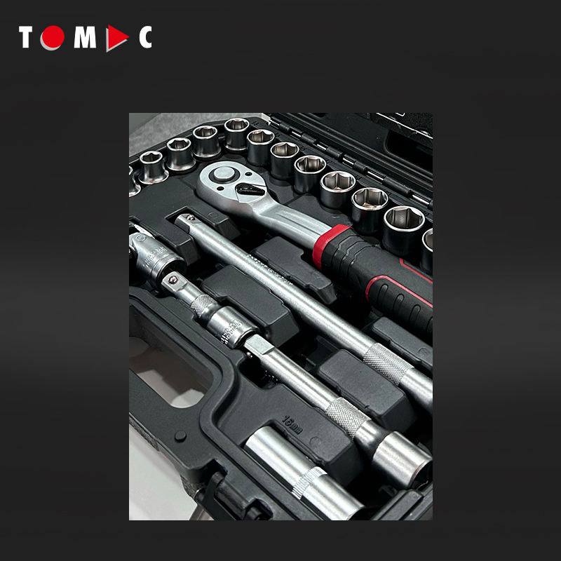 TOMAC Professional Socket Tool Set - 23pcs for Cars & Bikes