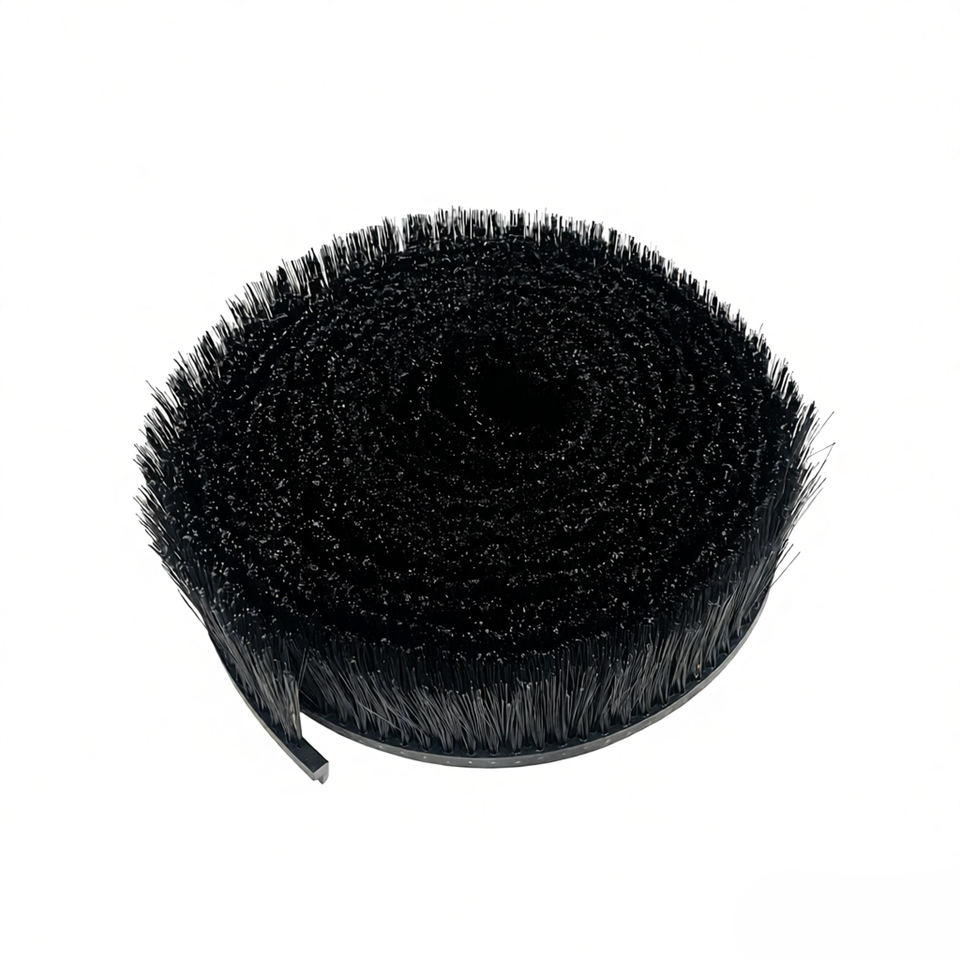 Flexible Rubber Nylon Strip Brush for Truck Wheel Guard Garage Sealing