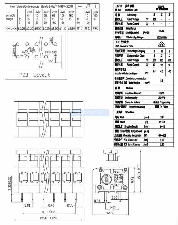Kfmm Spring Terminal Connector For Pcb - Customizable Oem | Wholesale