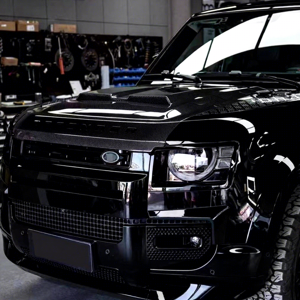 Carbon Fiber Hood Cover Modification Accessories for 20-25 for Defender ...