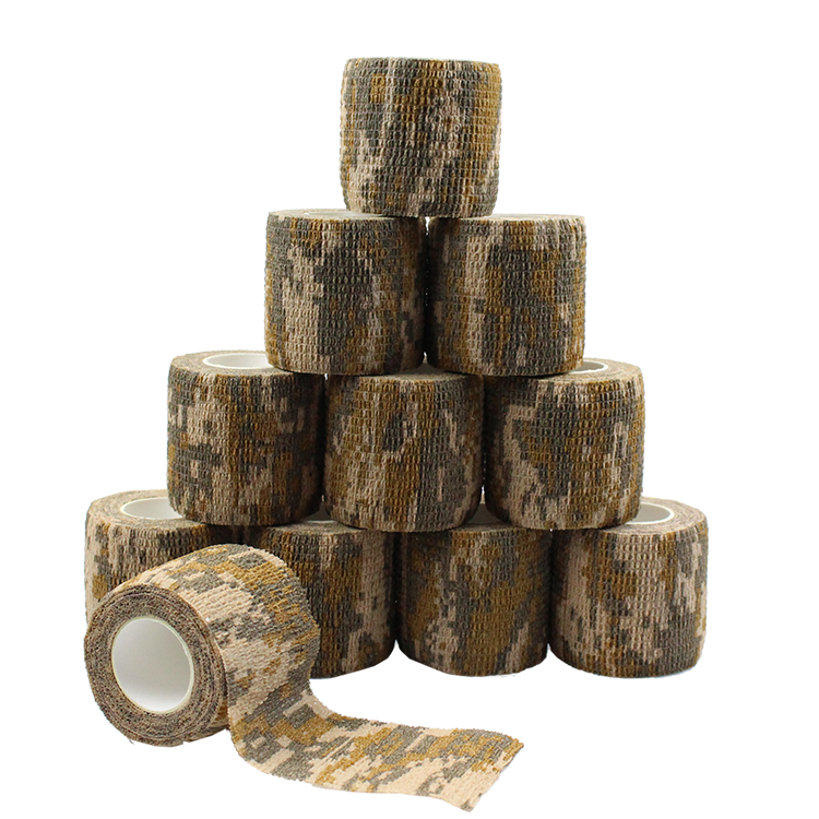 Portable Camouflage Non Woven Elastic Self Adhesive Cohesive Bandage ...