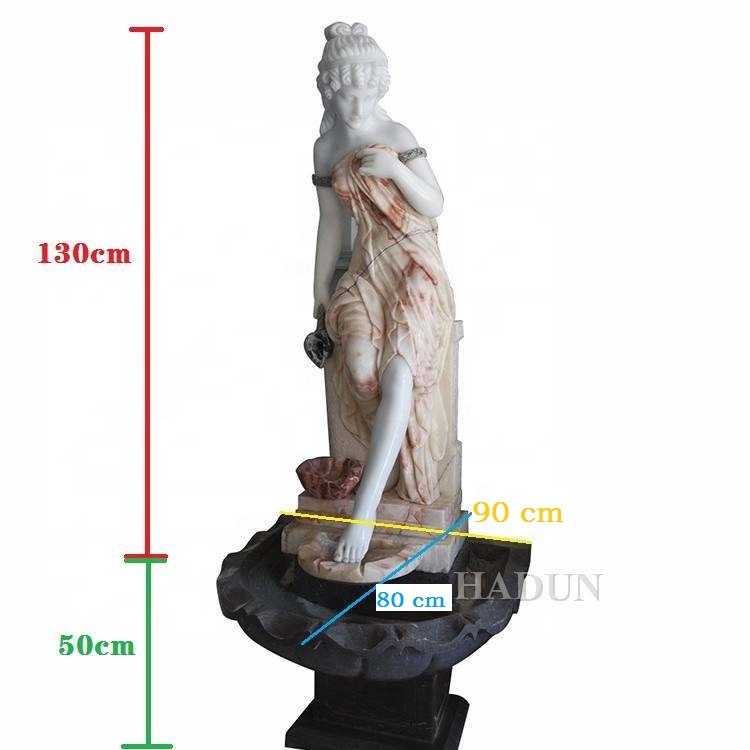 Life Size Woman Pouring Water Statues - Elegant Garden Art