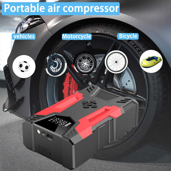 800Amp Portable Car Jump Starter & Tire Inflator with Air Compressor OEM