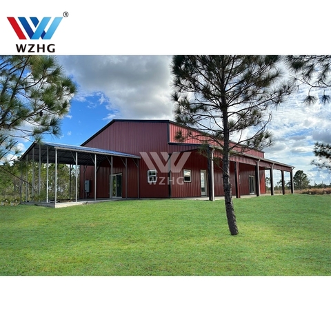 50x100 Steel Building WZH Garage Storage Shed Metal Building Warehouse ...