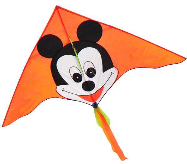 Delta Flying Cartoon Mouse Kite for Children - Fun & Eco-friendly