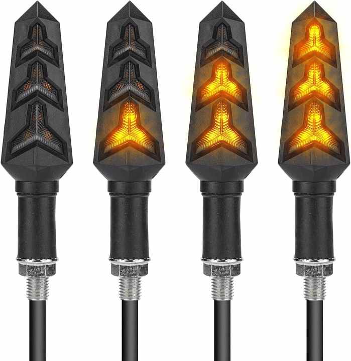 Universal Motorbike Flicker Light Led Motorcycle Indicators Blinkers ...