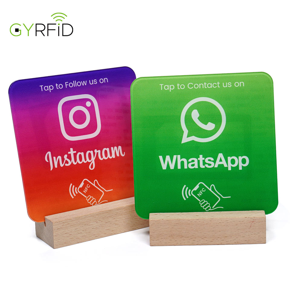 100mm Acrylic NFC Sticker for Google Reviews & Business | Wholesale