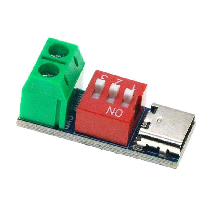 USB-C PD Trigger Board Module PD/QC Decoy Board Fast Charge USB Type-c to 12v High Speed Charger ...
