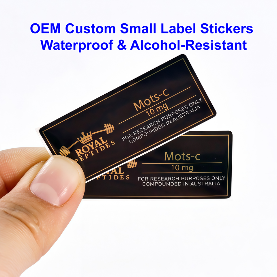 OEM Custom Black Small Label Stickers Waterproof Oil-Resistant Factory ...