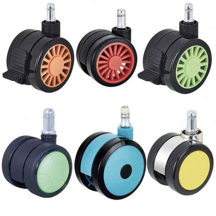 Caster Wheel Spring Gaming Chair Mobile Double Hollow-Wheel Wheels ...