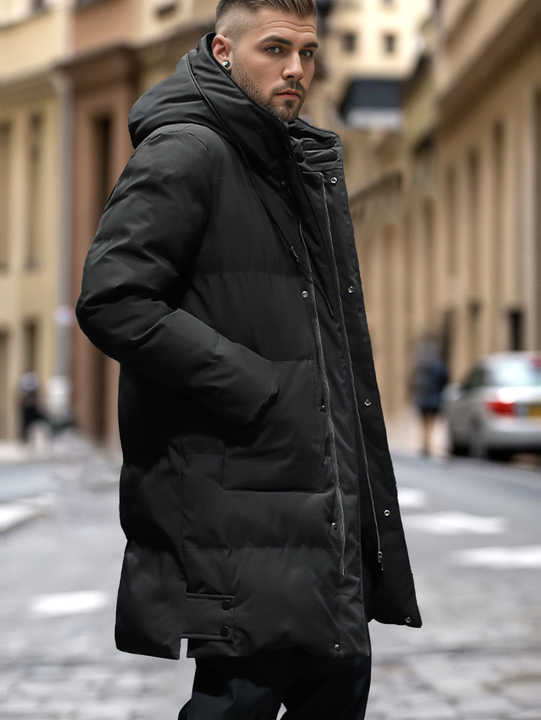 X-large Jacket Windproof Winter Coat Men Soccer Training Warm Down ...