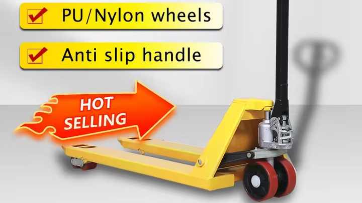 Hand Pallet Truck 2500 Kg - Durable Nylon Wheel Forklift