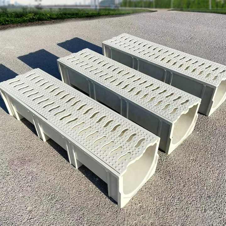 U Type Fiberglass SMC Trench Drain - Durable & Efficient