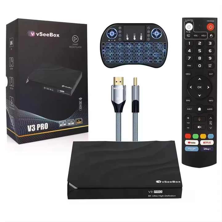 2025 VSee Box V5 Pro V4 Max Elite S4 S5 TV Stream Box 32G Wi-Fi 6k with ...