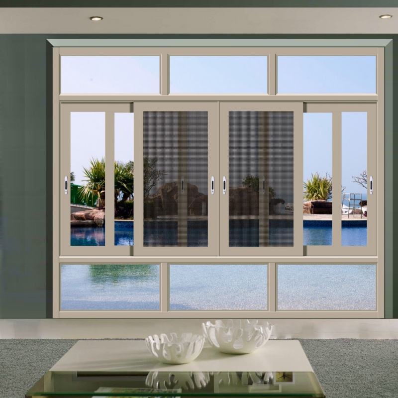 Heavy Duty Aluminum Sliding Window for Balcony/Patio : 4-Track Design ...