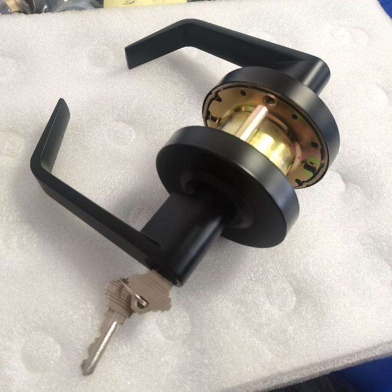 ANSI Grade 2 Commercial Invisible Door Handle Set Key Lock Satin Chrome ...