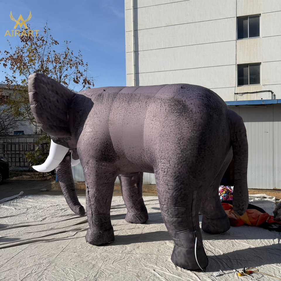 Inflatable Wild Elephant Model,Large Outdoor Animal Decor for Carnival ...