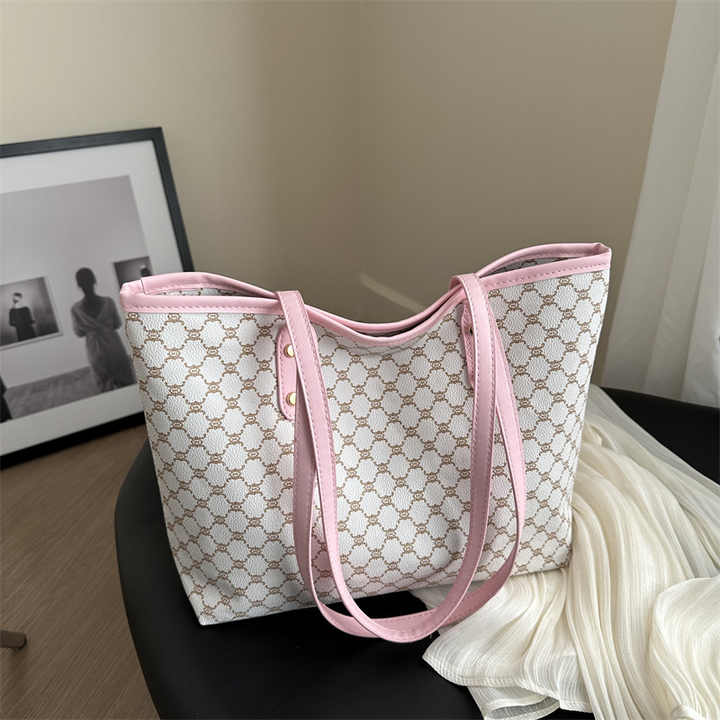Lightweight Large Capacity Totes for Women - PU Leather