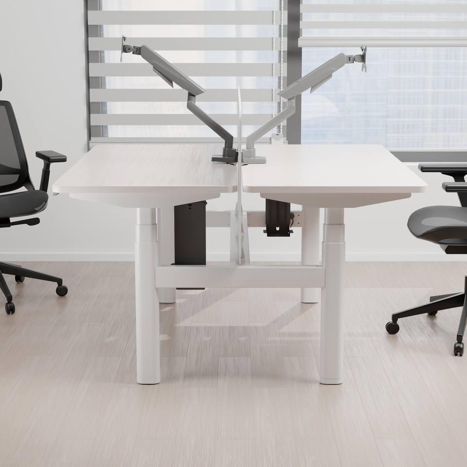 Ergonomic Modern Design Electric Iron 4-Motor Sit-Stand Workstation ...