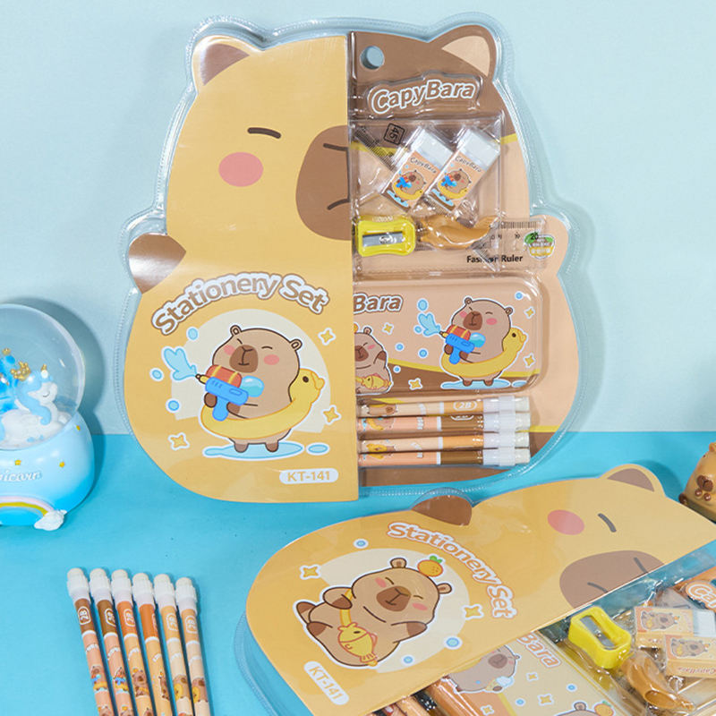 Back to School Wholesale Cute Kawaii Cartoon Capybara Stationery Set ...