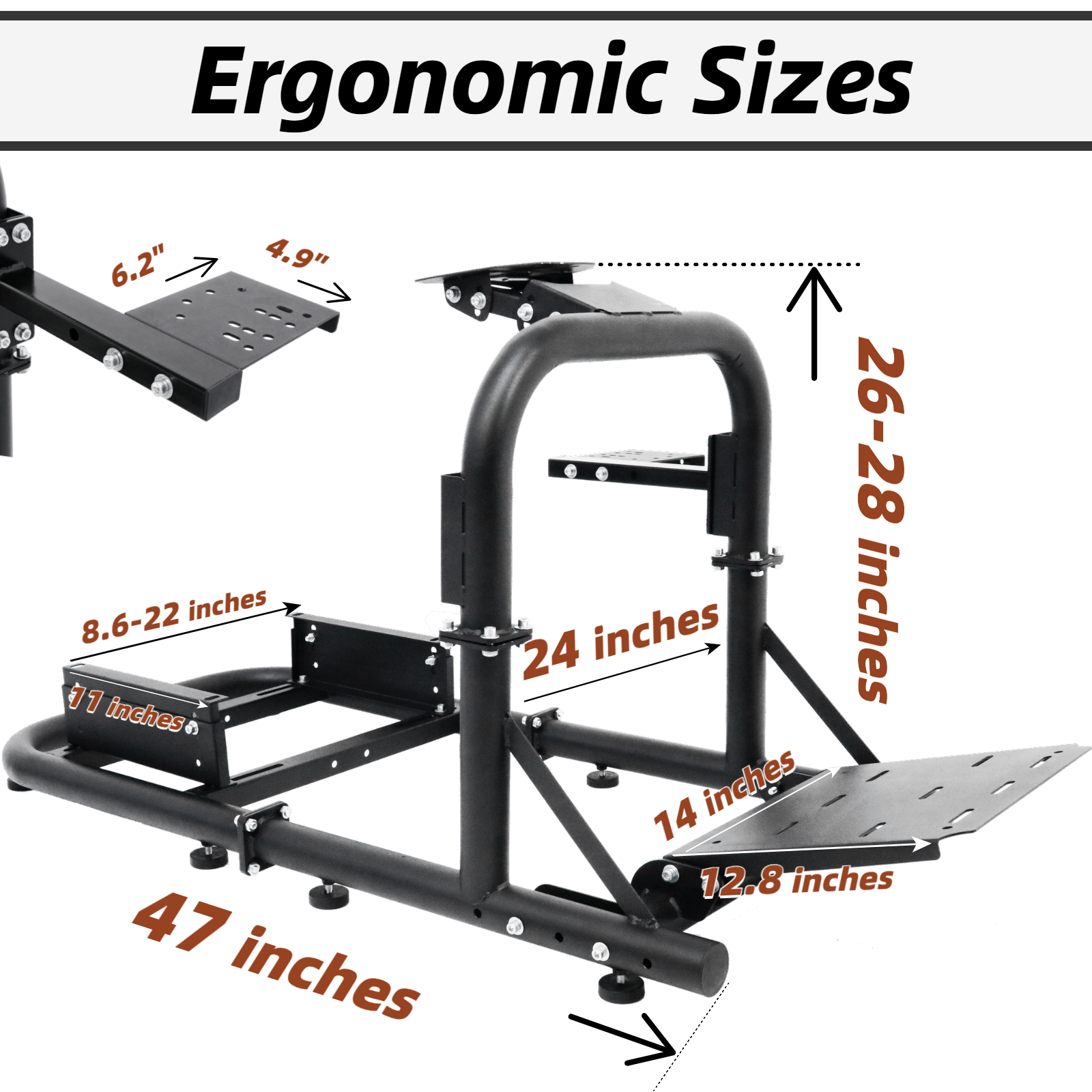 China Design Wholesale Game Simulator Steering Wheel Bracket For ...