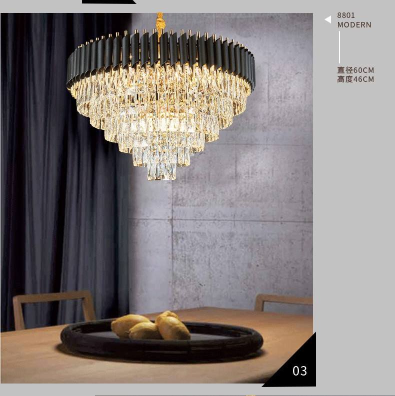 Fashion Hotel Hall Dining Room Light Fixture Luxury Crystal Decoration ...