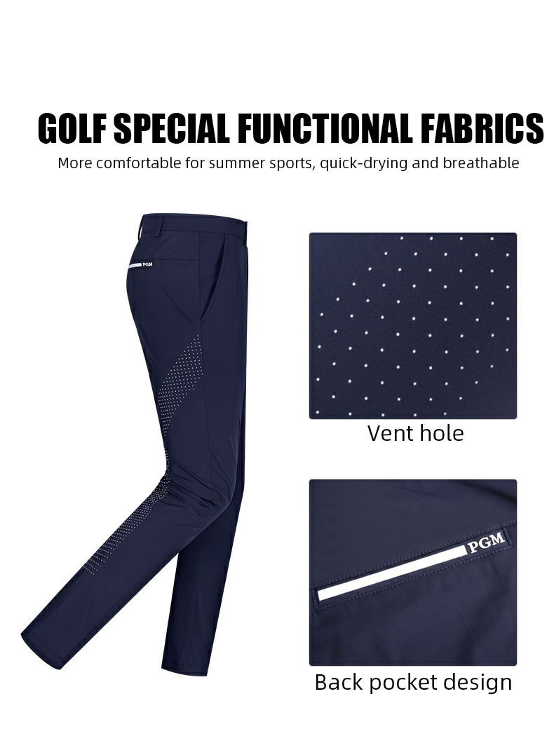 PGM KUZ153 breathable stretch golf pants custom logo golf pants mens ...
