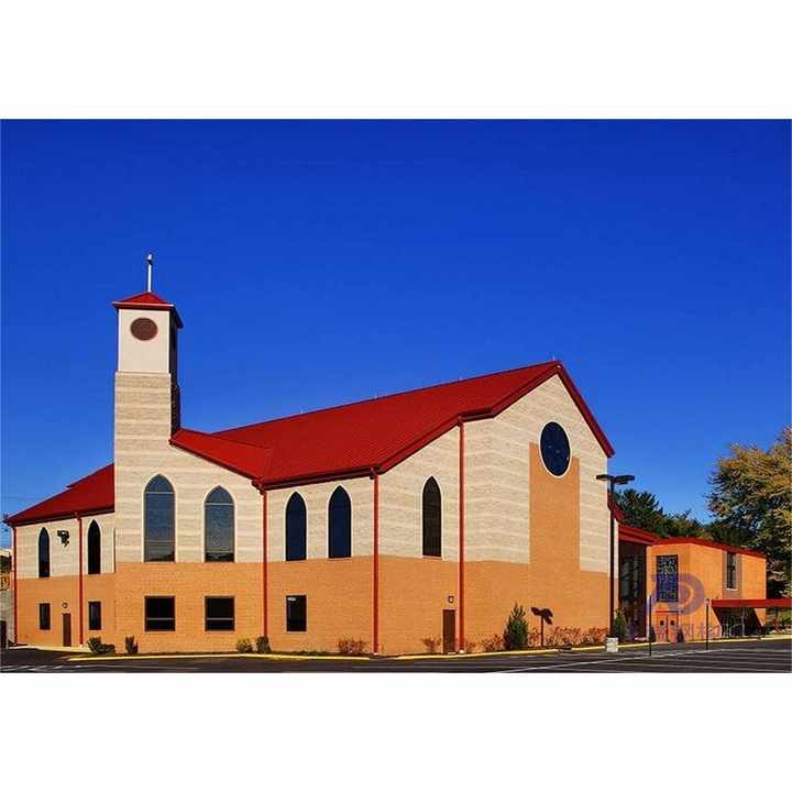 Durable Steel Structure Church Building - 28x38ft Metal Shed