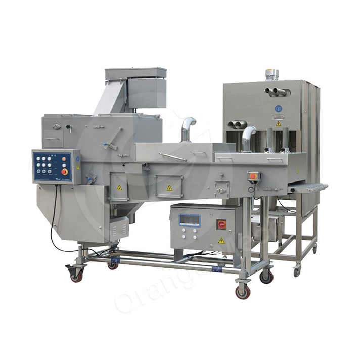 SUS304 Electric Automatic Continuous Chicken Nugget Batter Coating ...