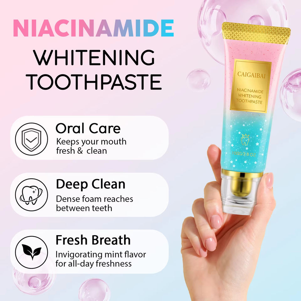 Niacinamide Toothpaste Natural Plant Formula Gentle Stain Removal Gum ...