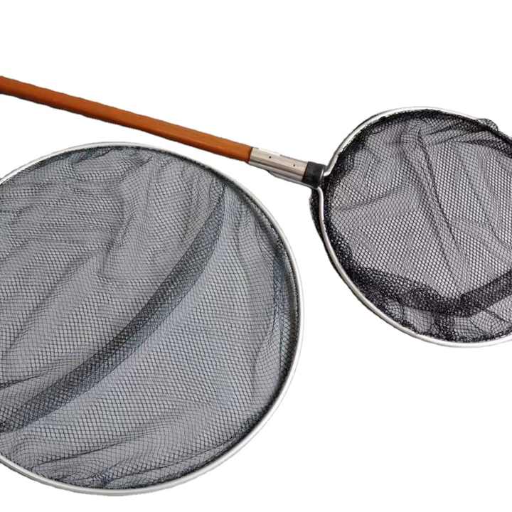 Round Koi Fish Nets with Long Wooden Handle - Hot Sell
