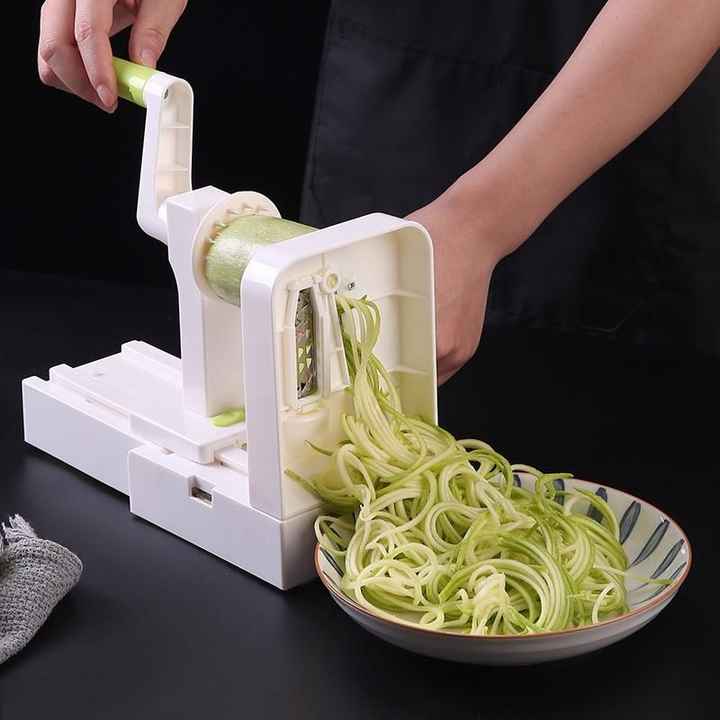 4 Pcs Handheld Spiralizer - Durable Kitchen Tools for Veggie Chopping