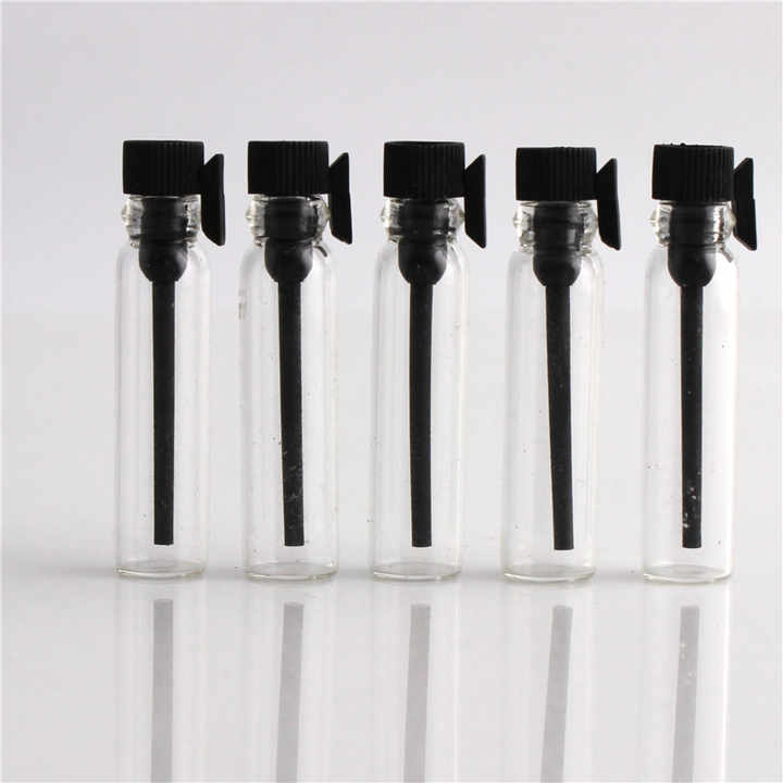 1ml Cosmetic Perfume Bottle Sample Test Tube Clear Fragrance Glass ...