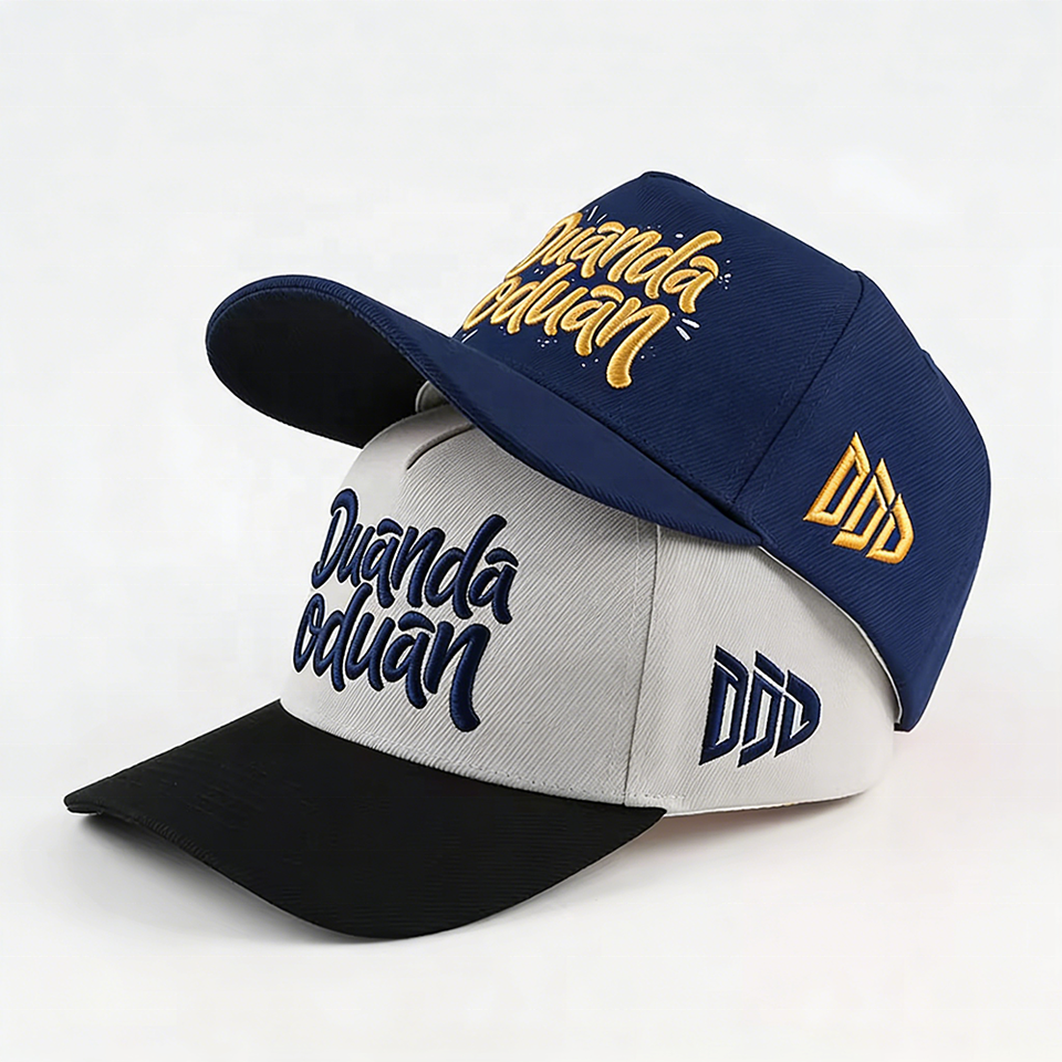 Custom 3D Embroidery Twill 5-Panel Baseball Cap Front Lettering Side ...