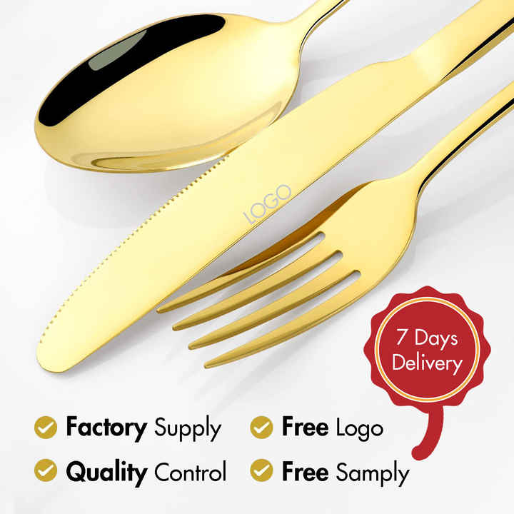 Luxury Cutlery Stainless Steel Flatware Mirror Polished Silverware Set ...